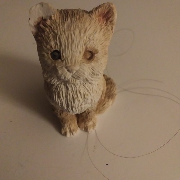 unbranded | Accents | Vintage Off White Cat Figurine Missing Eye And ...